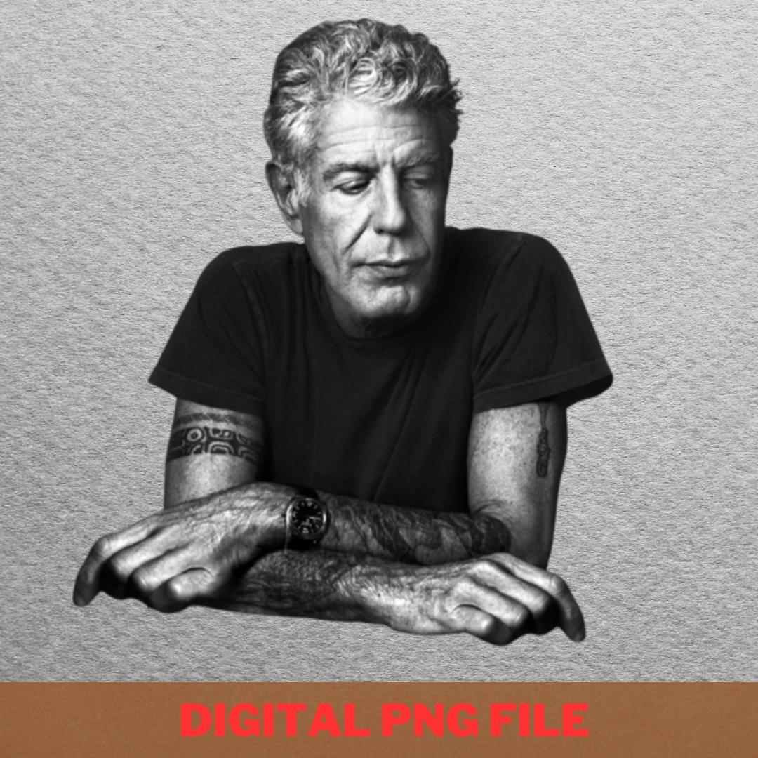 Anthony Bourdain Inspired Chefs PNG, Anthony Bourdain PNG, M | Inspire ...