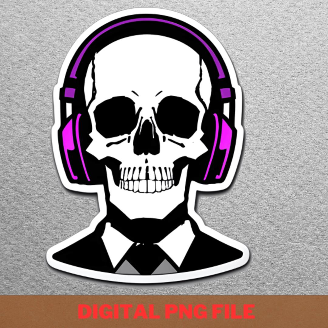Skull With Headphones - Dance With Oracle PNG, Evil Dead PNG | Inspire ...