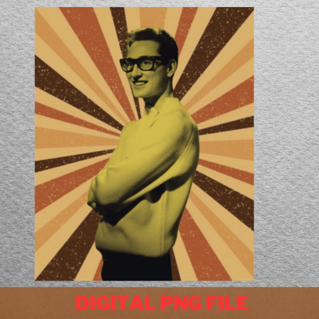 Buddy Holly Design PNG, Buddy Holly PNG, Rock And Roll Digit | Inspire ...