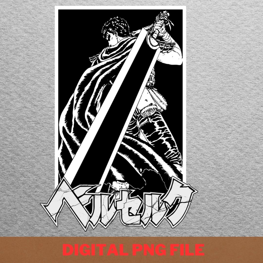 Berserk Dragon Slayer PNG, Berserk PNG, Black Swordsman Digi | Inspire ...
