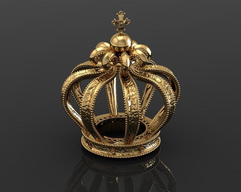 STL 3D model of Royal Crown / CAD file for 3D printing/CNC/ | Inspire ...