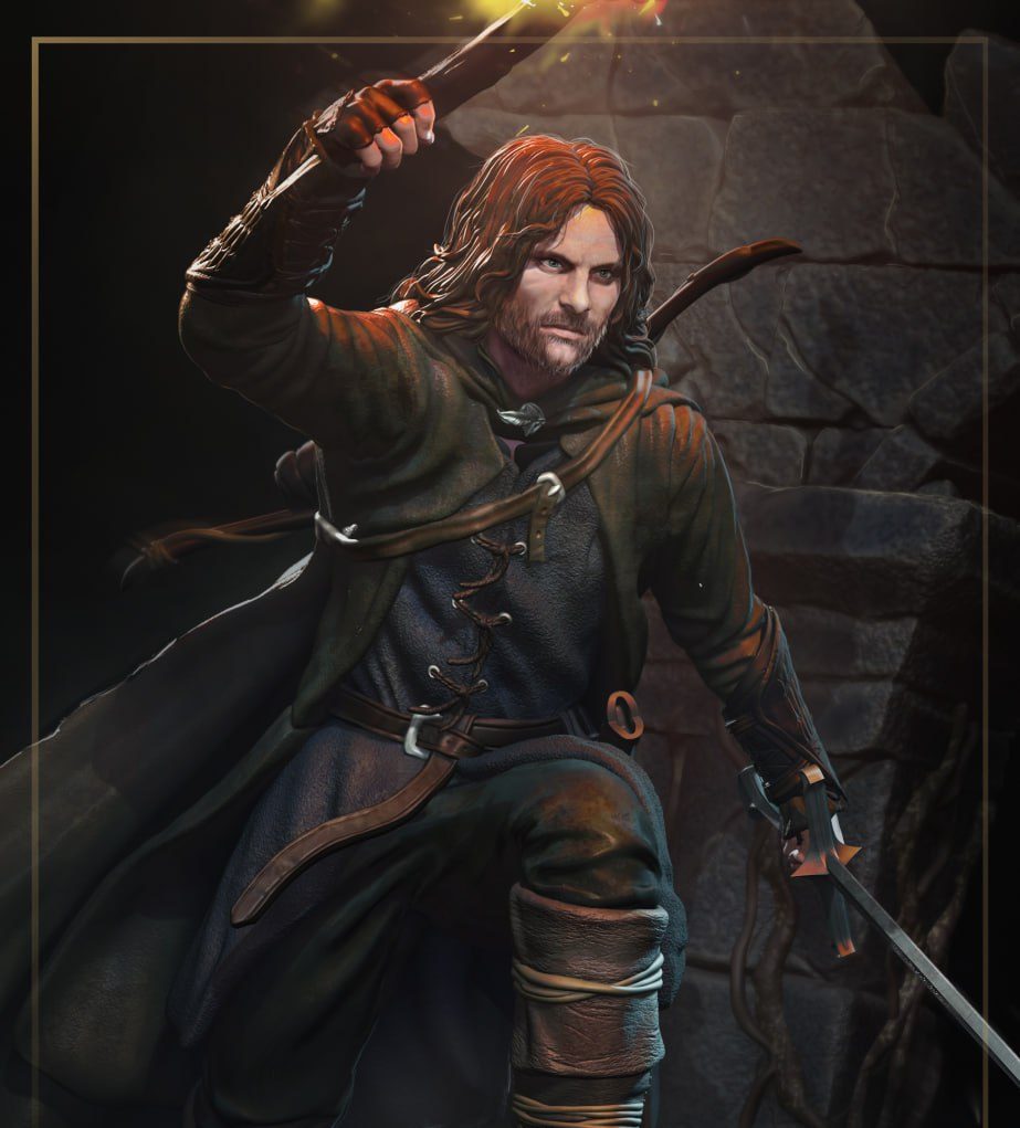 Aragorn lotr stl files for 3d printing model | Inspire Uplift