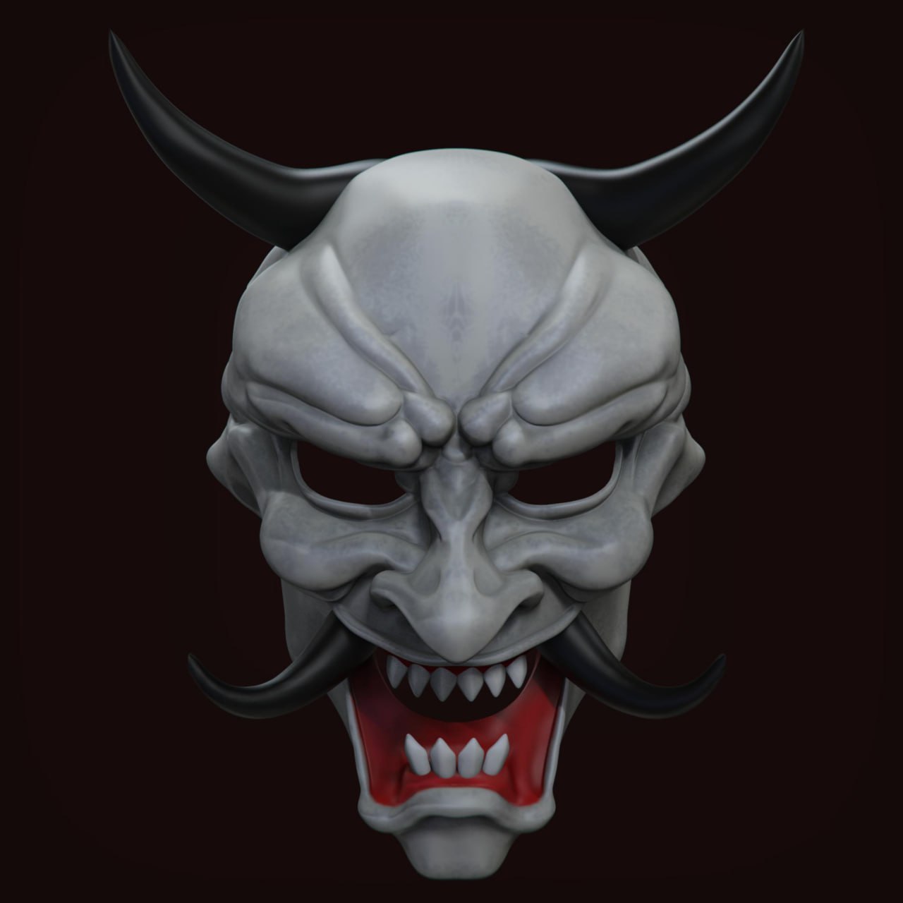 Yazuka oni mask 3d printing stl files | Inspire Uplift