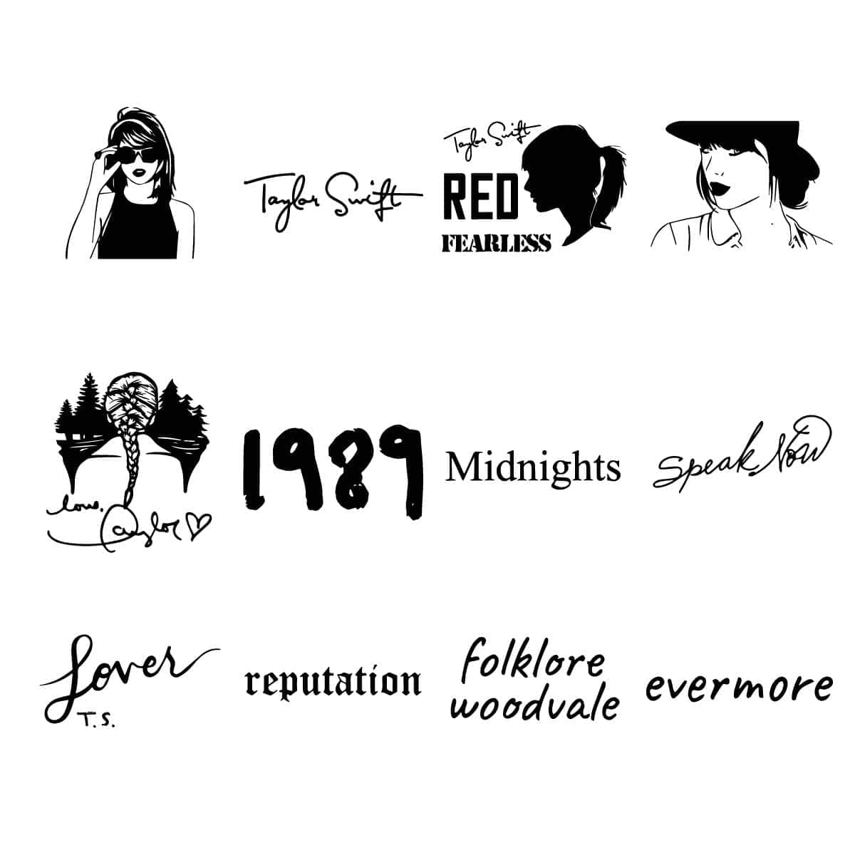 Taylor Swift Tour Svg Taylor Swift Merch Svg Cricut Digital | Inspire ...