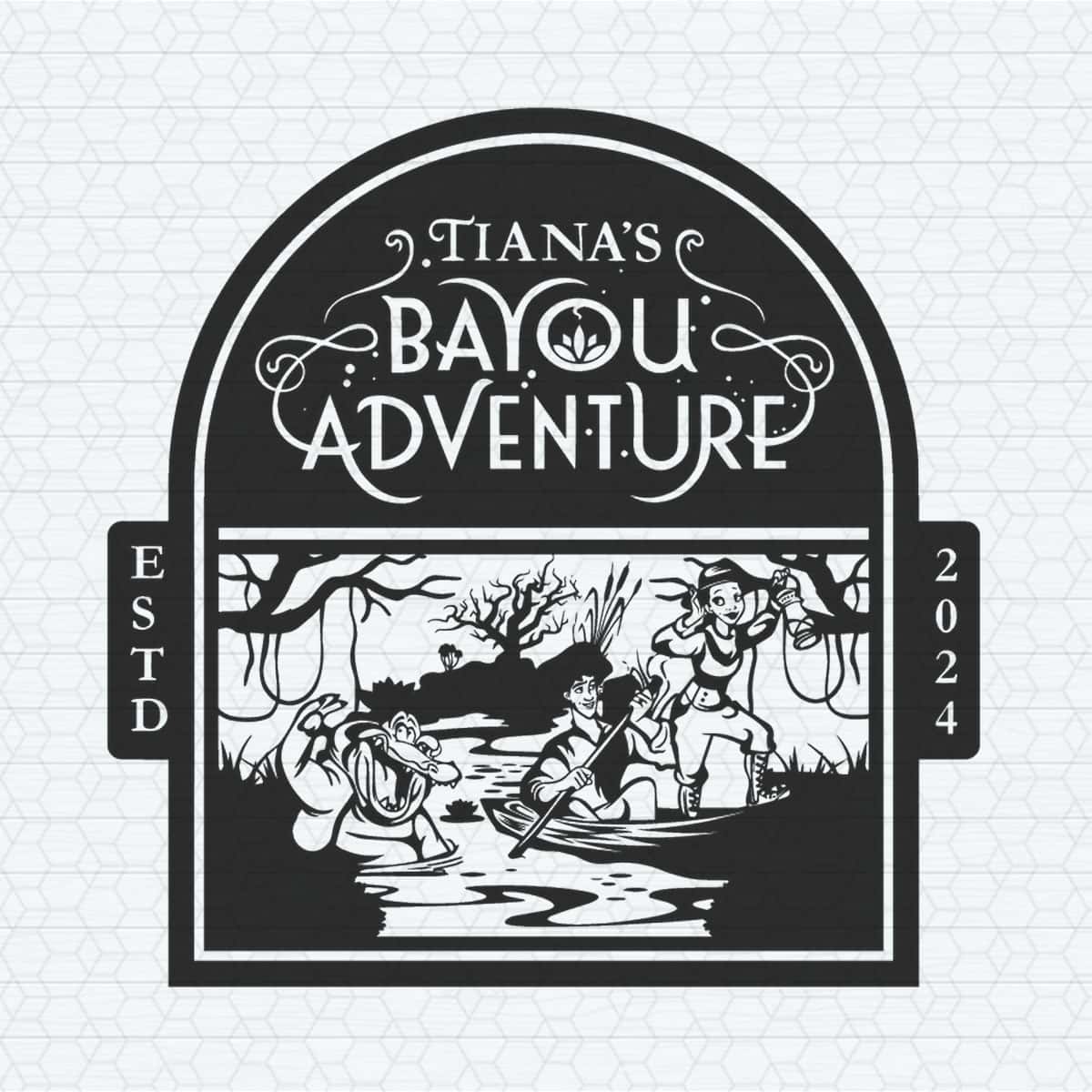 Tianas Bayou Adventure Estd 2024 SVG | Inspire Uplift