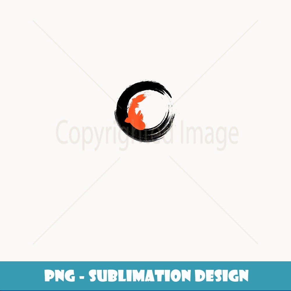Enso Calligraphy Circle with Koi Japanese traditional art - | Inspire ...