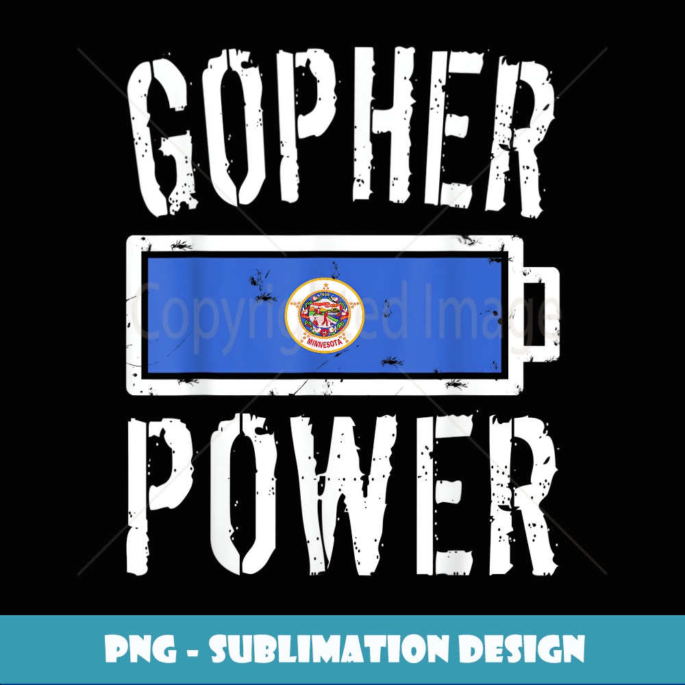 Minnesota Flag T Gopher Power Battery Proud - Exclusive Subl | Inspire ...