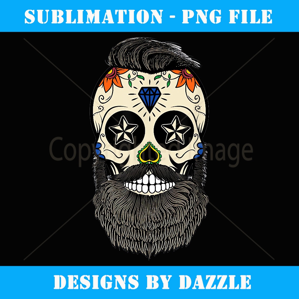 Beard Calavera Sugar Skull Bearded Sugar Skull Tattoo - Prem | Inspire ...