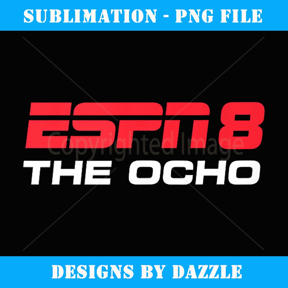 ESPN 8 The Ocho Text Stack Logo - High-Quality PNG Sublimati | Inspire ...