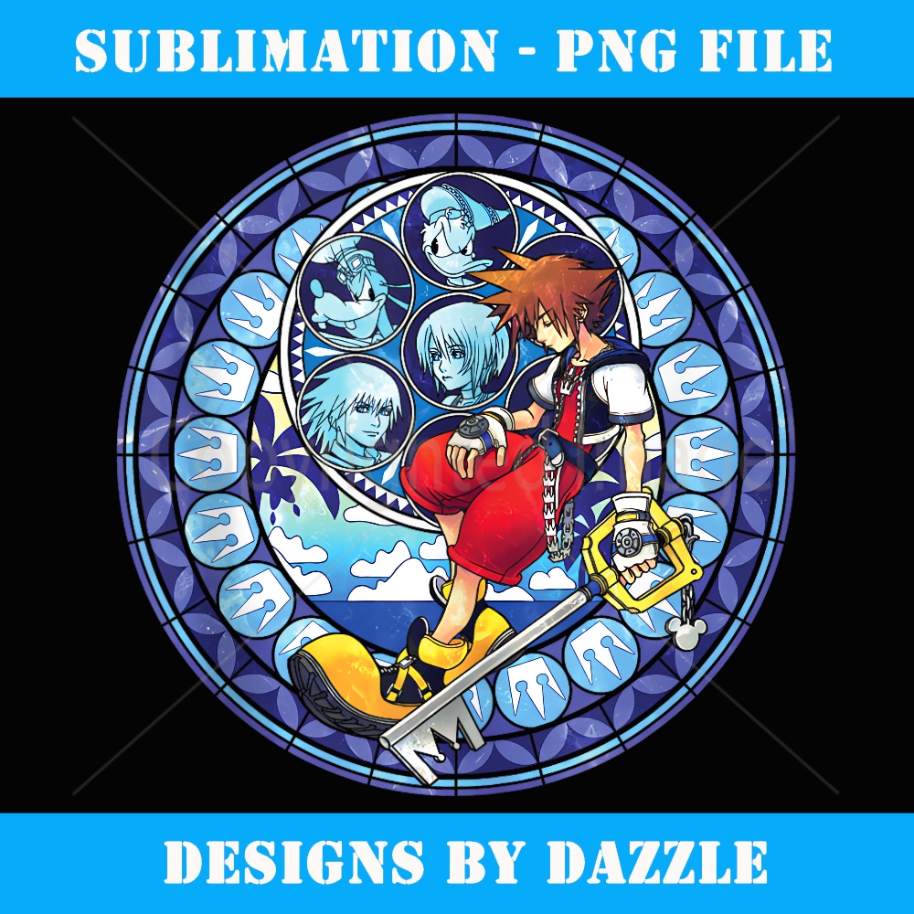 Disney Kingdom Hearts Sora Stained Glass - Elegant Sublimati | Inspire ...