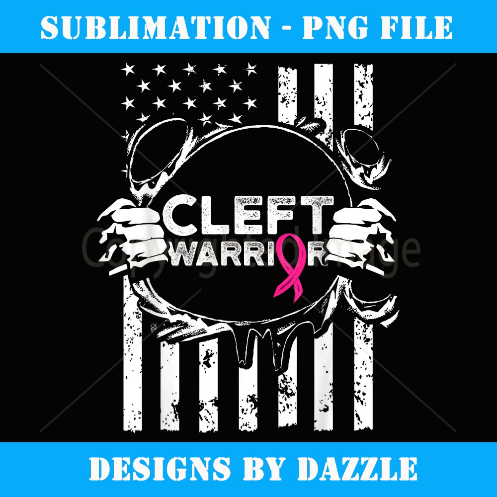 Cleft Palate Lip Flag Power Cleft Strong Awareness - Creativ | Inspire ...