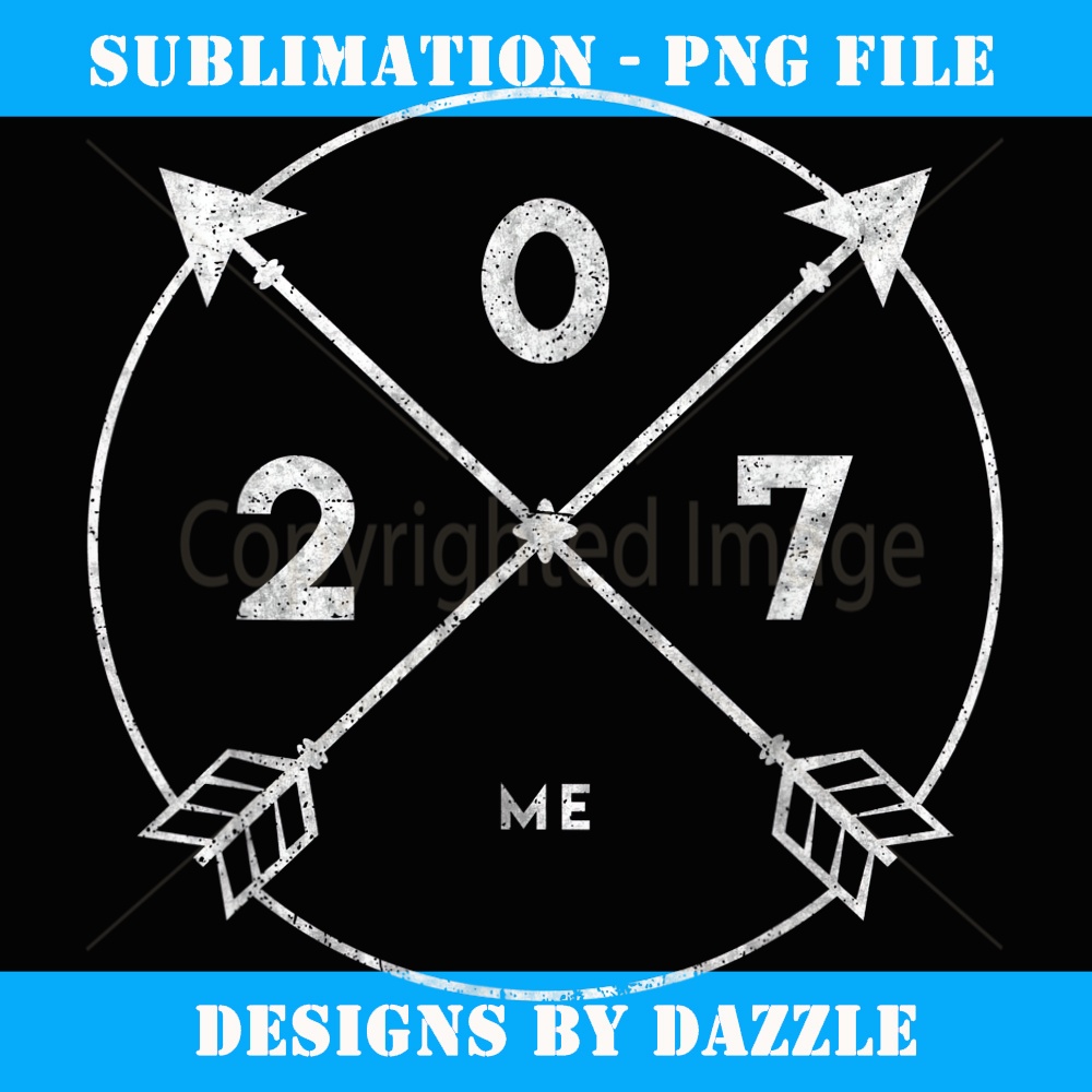 Maine Area Code 207 State Pride Souvenir Gift Arrow - Instan | Inspire ...