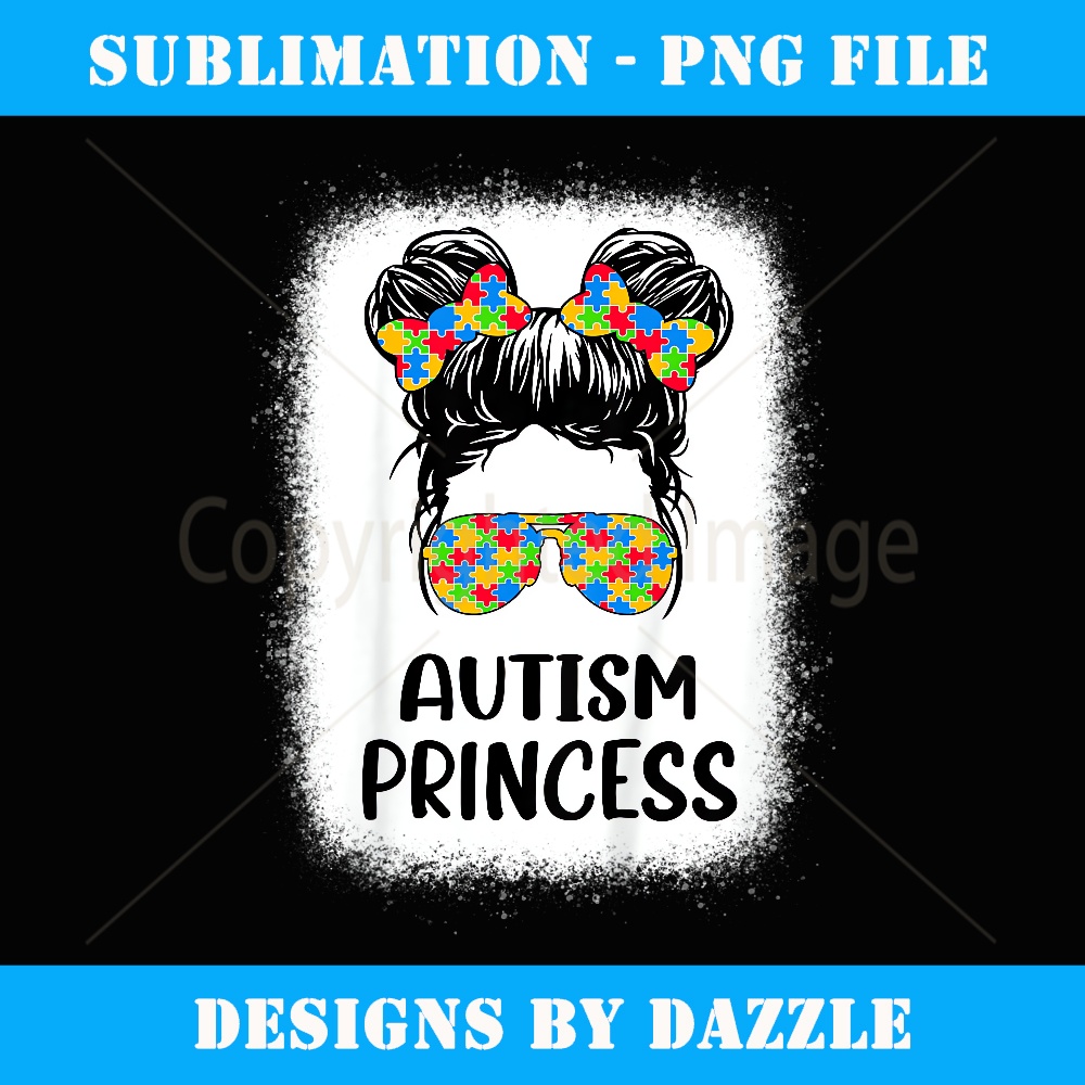 Kids Autism Princess Daughter Space Bun Autism Awareness Gir | Inspire ...