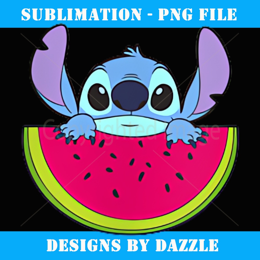Disney Lilo & Stitch Cute Stitch Watermelon Pocket Logo - Cr | Inspire ...