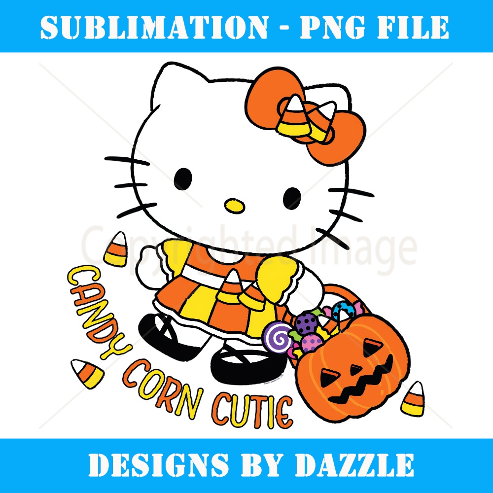 Hello Kitty Candy Corn Cutie Halloween - PNG Sublimation Dig | Inspire ...