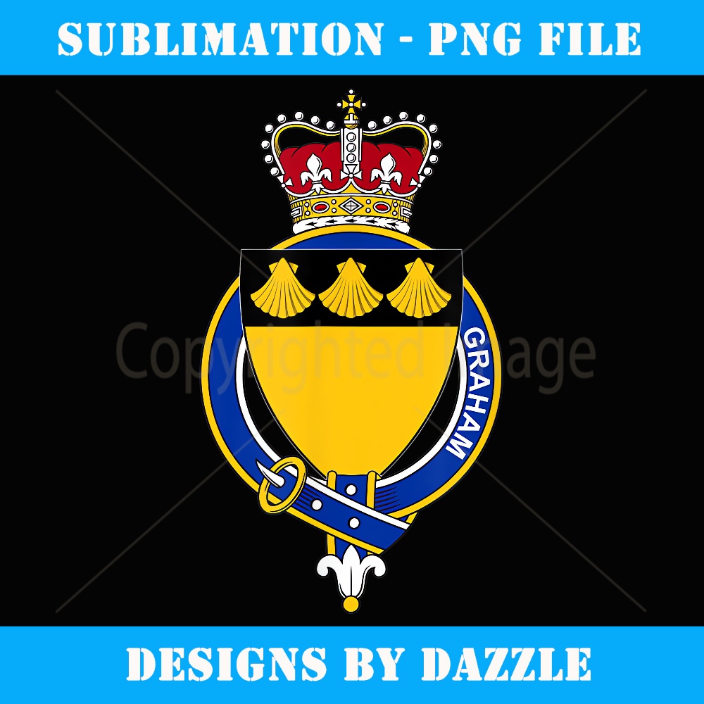 Graham Coat of Arms Family Crest - Instant PNG Sublimation D | Inspire ...