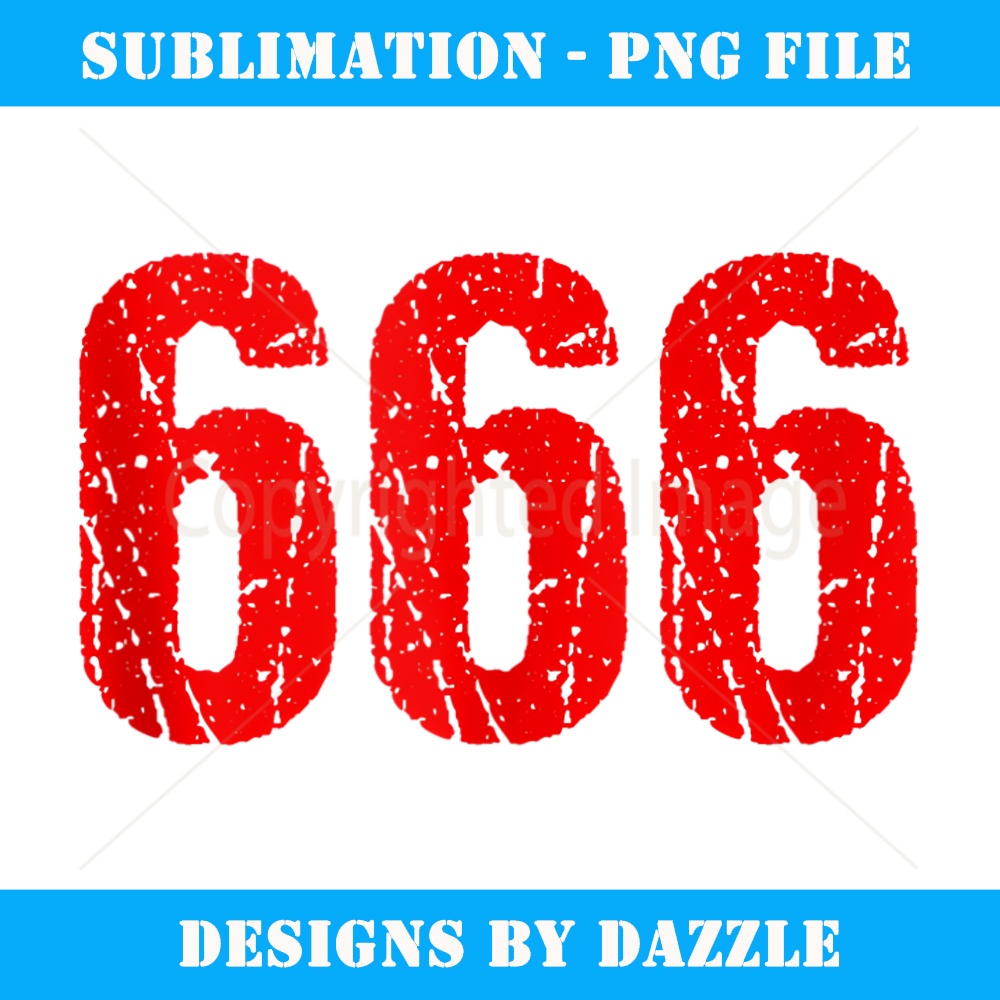 666 Halloween Costume Satan Devil Beast - Instant PNG Sublim | Inspire ...