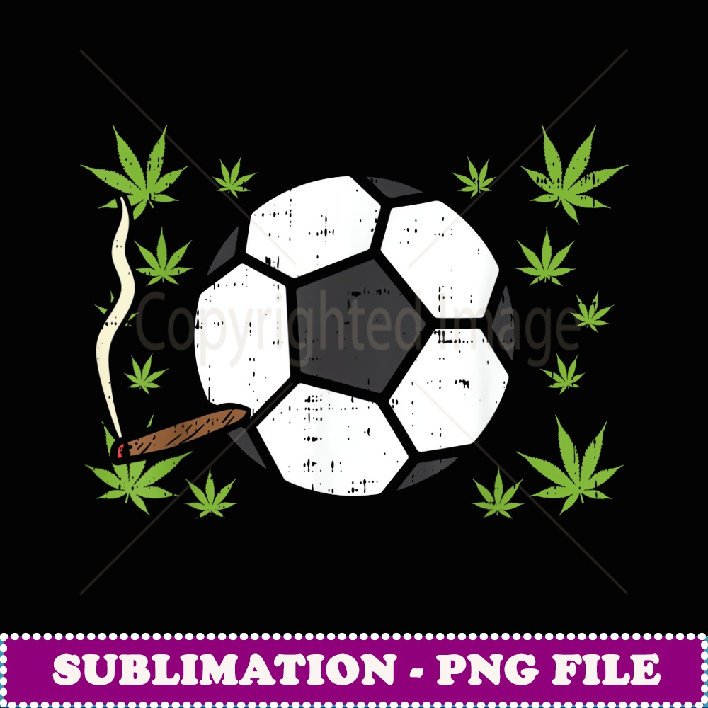 Soccer Football Smoking Weed Cannabis 420 Blunt Stoner Gift | Inspire ...