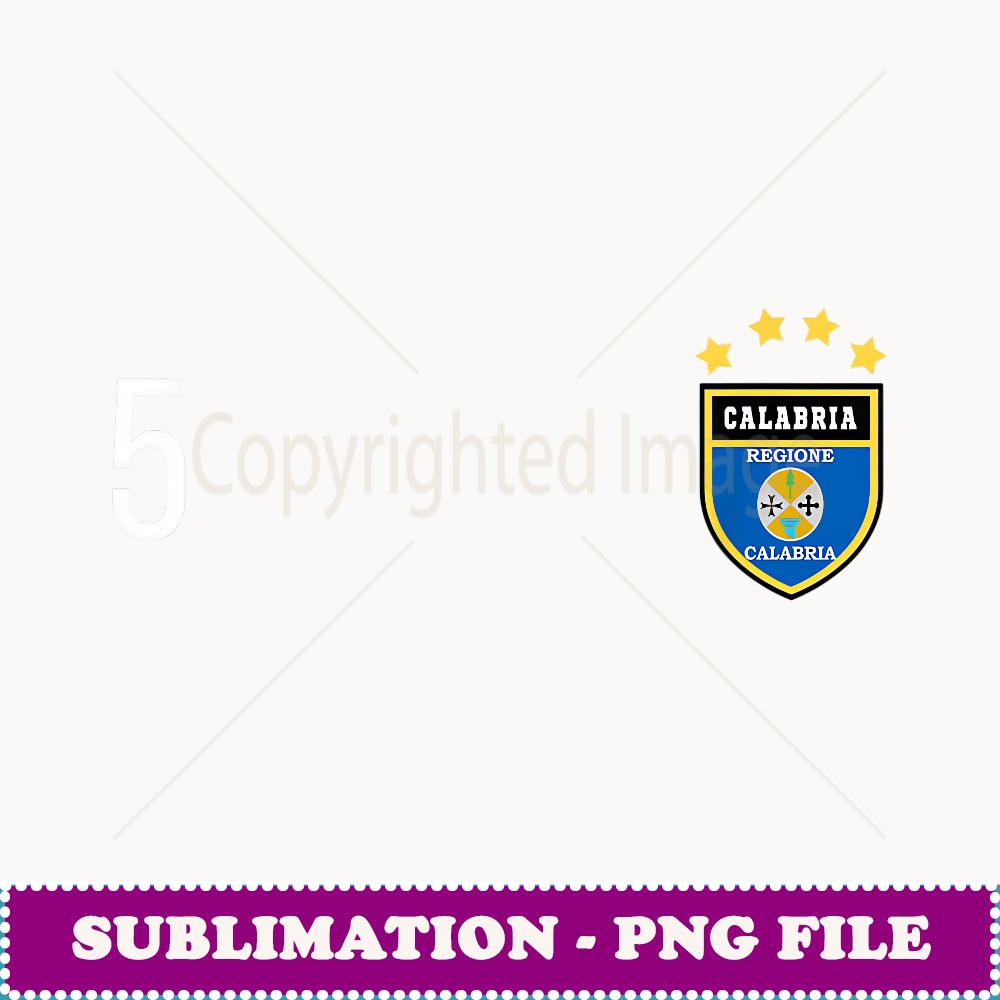 Calabria Number 5 Sports Jersey Football five Calabrian - Pr | Inspire ...