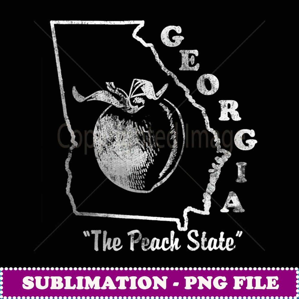 Georgia State Georgia Peach State Georgia Home - Retro PNG S | Inspire ...