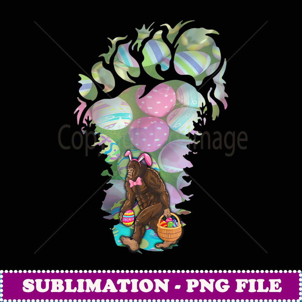 Bigfoot Carring Eggs Easter Bigfoot Easter Costume - PNG Sub | Inspire ...