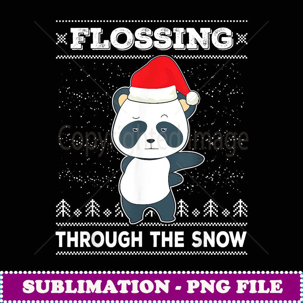 Flossing Panda Bear Ugly Christmas Sweater Dab Dance Pandas | Inspire ...