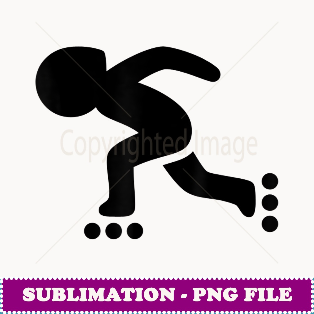 Inline Speed Skating Icon - Instant Sublimation Digital Down | Inspire ...