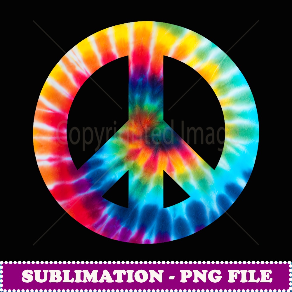 Tie Dye Peace Sign Hand V Hand Sign 60s 70s 80s Hippie Xmas | Inspire ...