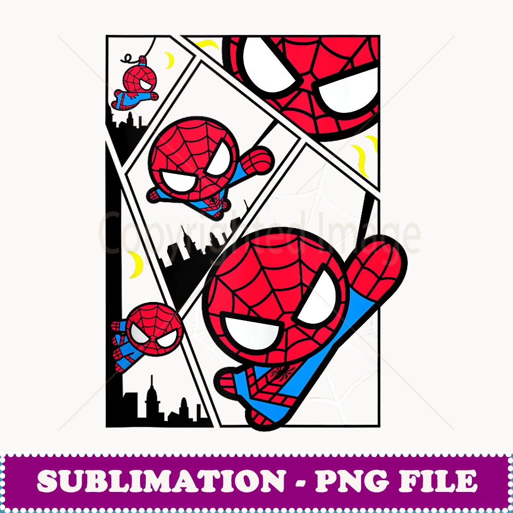 Marvel Kawaii Chibi SpiderMan Action Comic Book Panels - Hig | Inspire ...