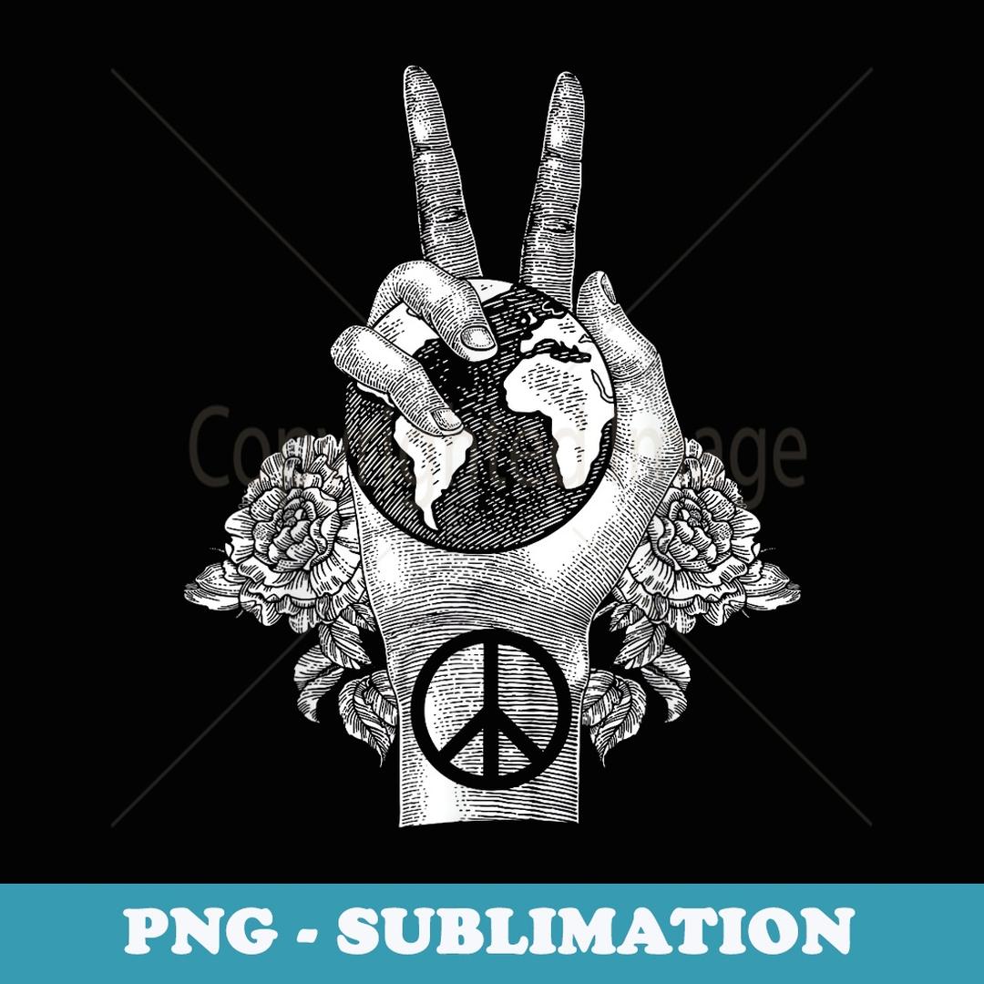 World Peace Earth Day Celebration Peace Sign Hand Gesture - | Inspire ...