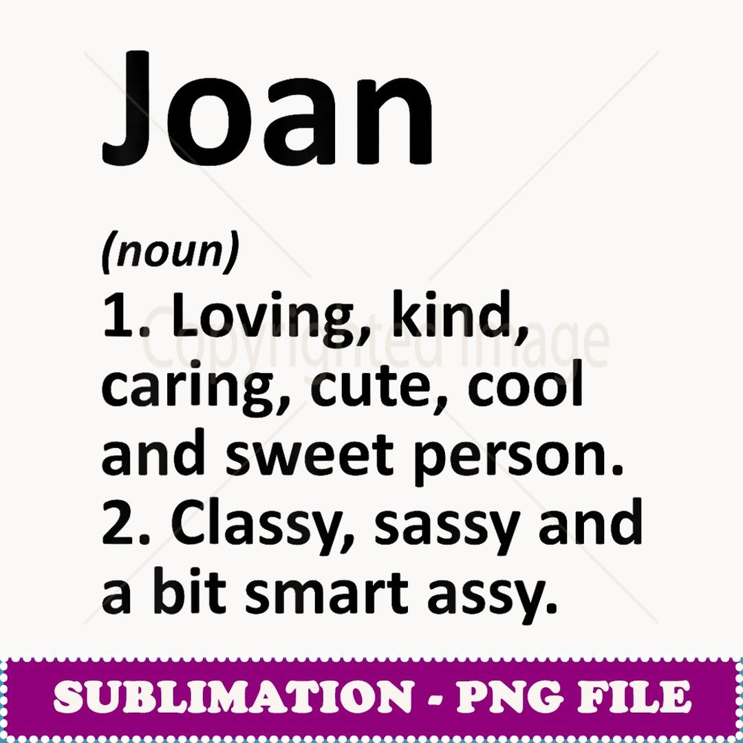 JOAN Definition Personalized Name Funny Birthday Gift Idea - | Inspire ...