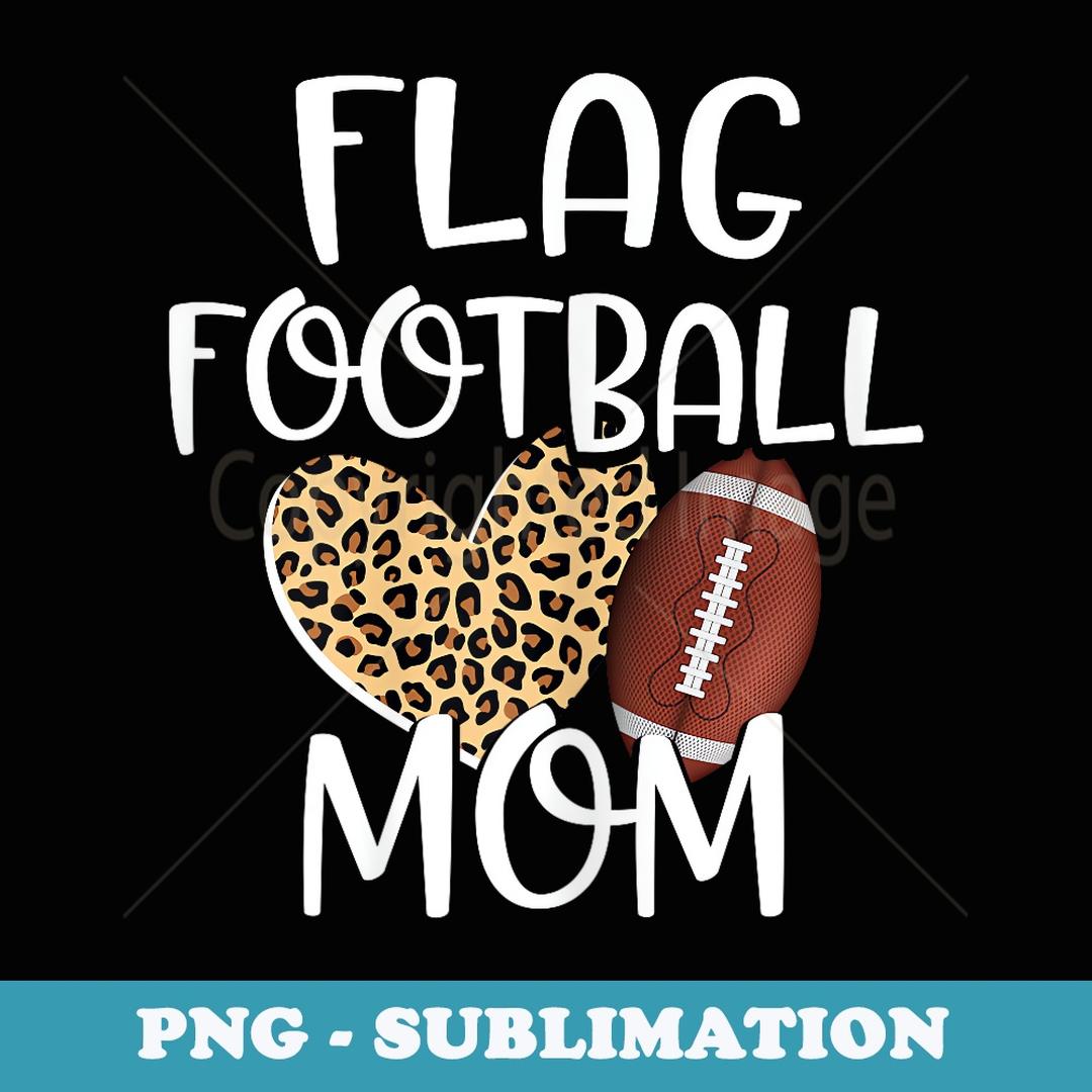 Flag Football Mom Leopard Print Sports Mom game day - Modern | Inspire ...