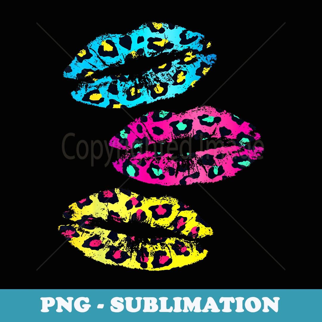 Retro 80's Lipstick Kiss, Leopard 1980's Costume - Trendy Su | Inspire ...