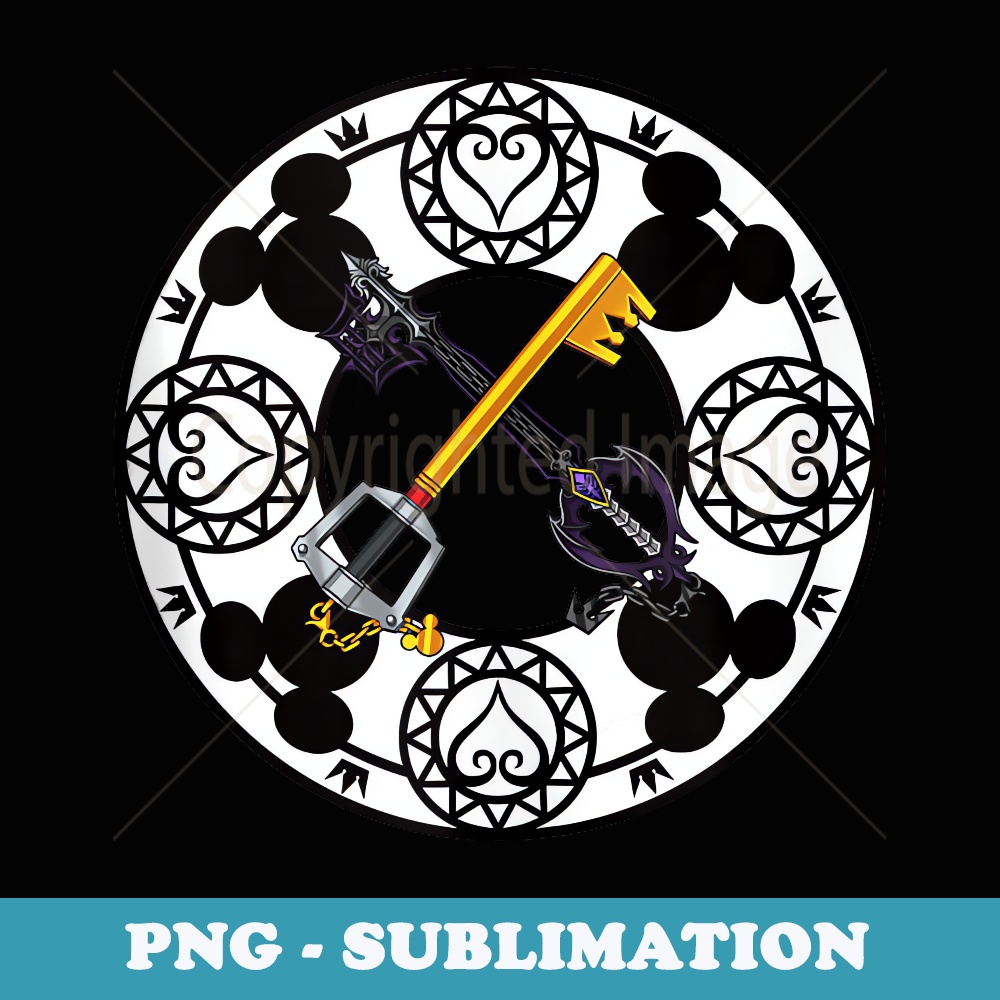 Disney Kingdom Hearts Mickey Icon Double Keyblade Chest Logo | Inspire ...