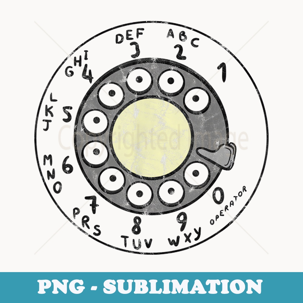 Rotary Dial Vintage Old Phones Numbers - Retro PNG Sublimati | Inspire ...