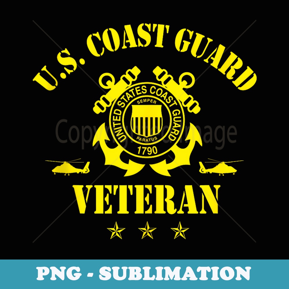 U.S. Coast Guard Veteran Vintage Veterans Day Mens - PNG Tra | Inspire ...