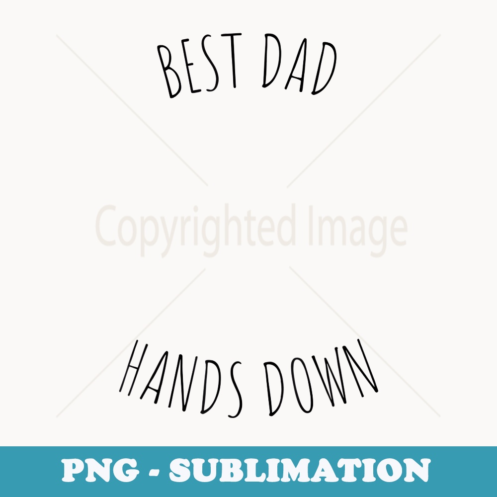 Mens Best Dad Hands Down Craft Hand Print Fathers Day - Subl | Inspire ...