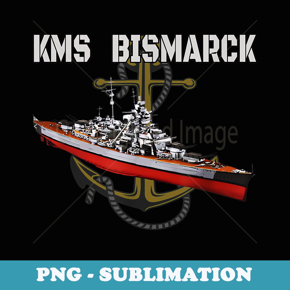 KMS Bismarck Battleship WW2 German Warship Grandpa Boy - PNG | Inspire ...