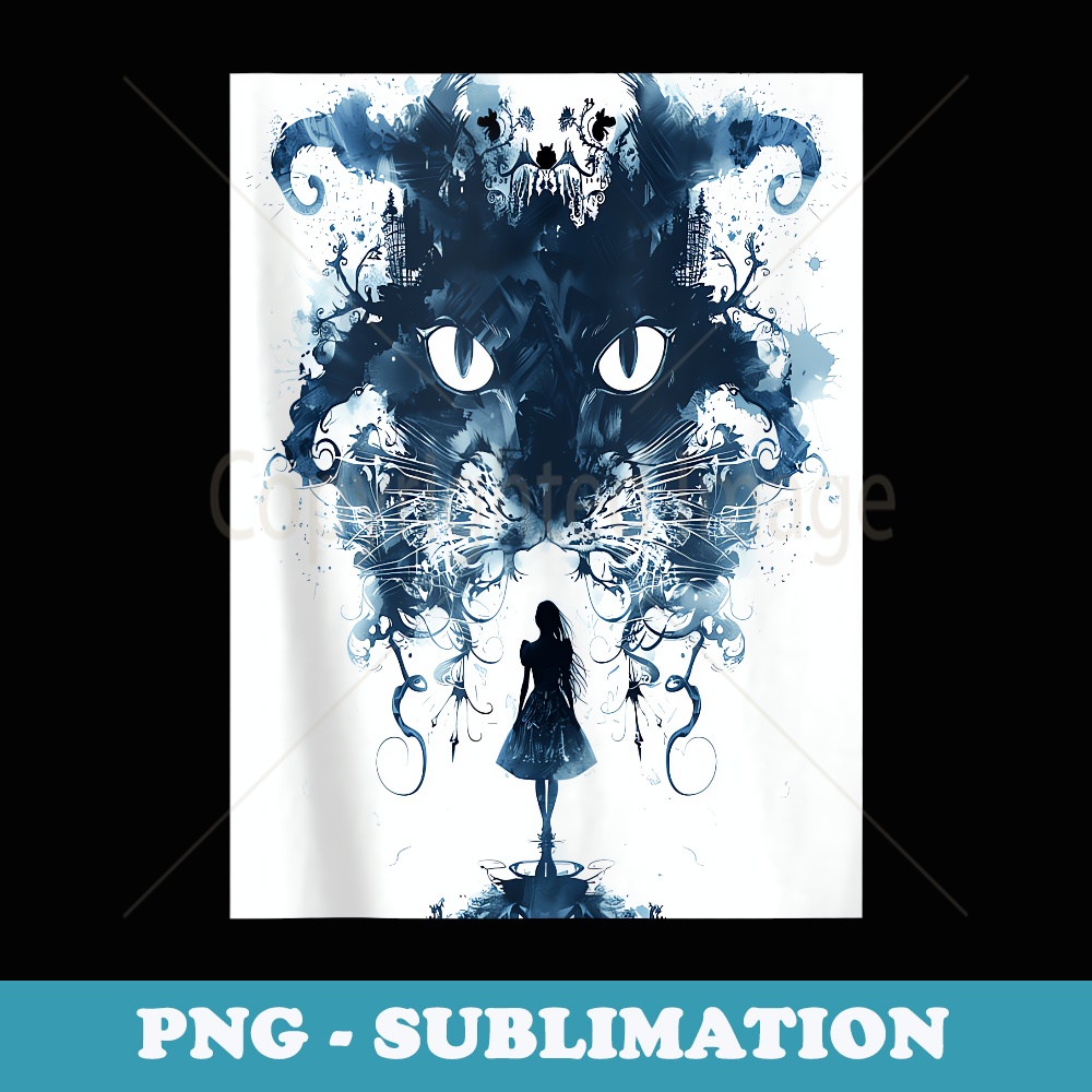 Alice in Wonderland Cat Inkblot - Aesthetic Sublimation Digi | Inspire ...