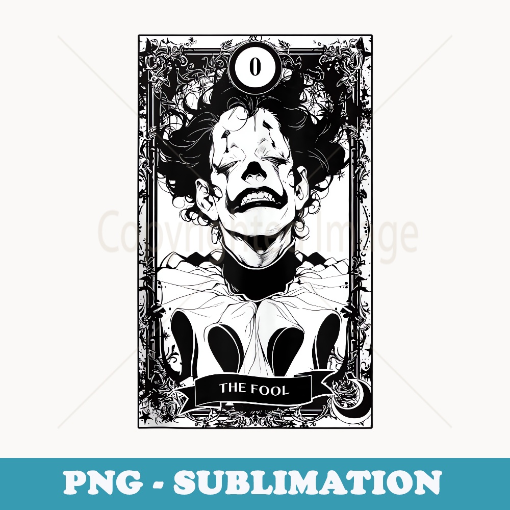The Fool Creepy Clown Dark Gothic Tarot Card Witchcraft - Ar | Inspire ...