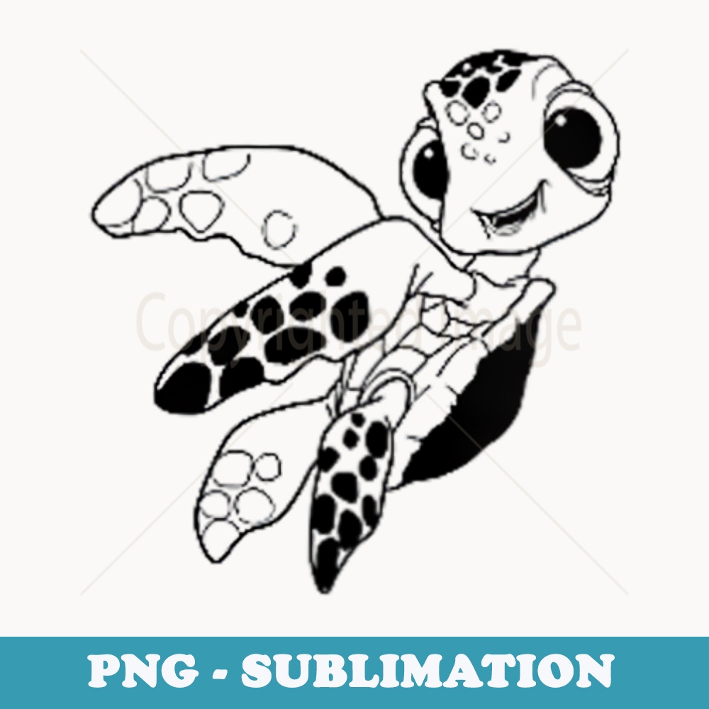 Disney Pixar Finding Nemo Squirt Outline Pocket Wave - PNG T | Inspire ...