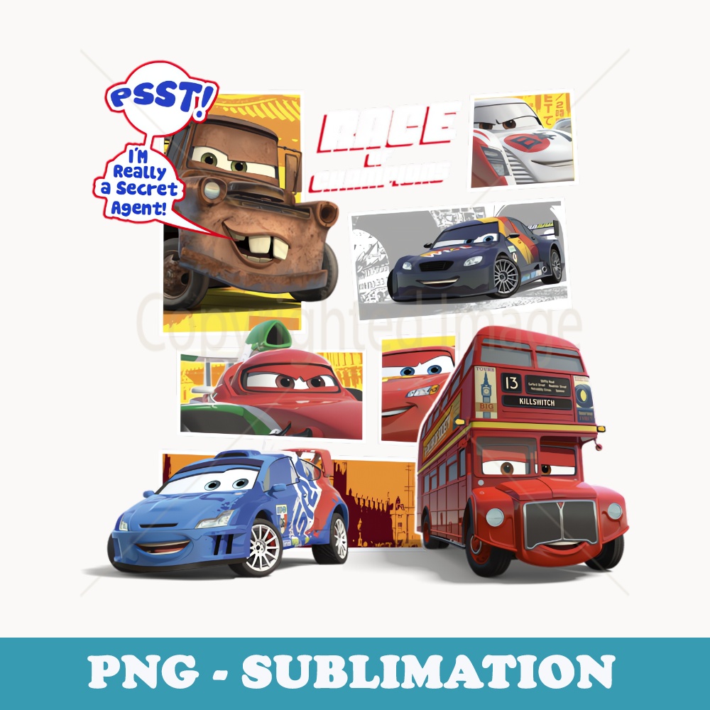 Disney Pixar Cars 2 Race Of Champions Im A Secret Agent - Cr | Inspire ...