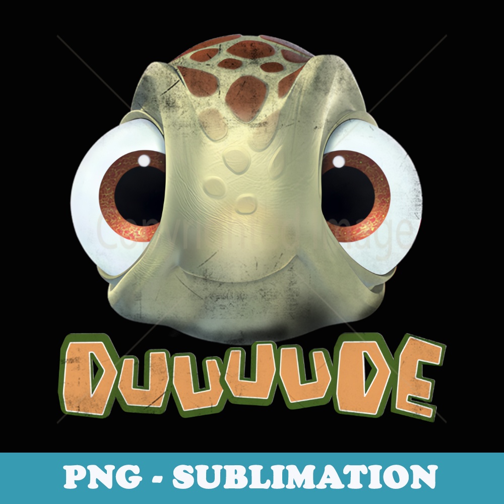 Disney Pixar Finding Nemo Duuuude Squirt Big Face Chest logo | Inspire ...
