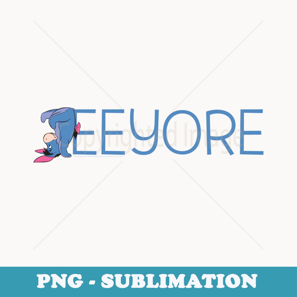 Disney Winnie the Pooh Eeyore Classic Lettering - PNG Transp | Inspire ...