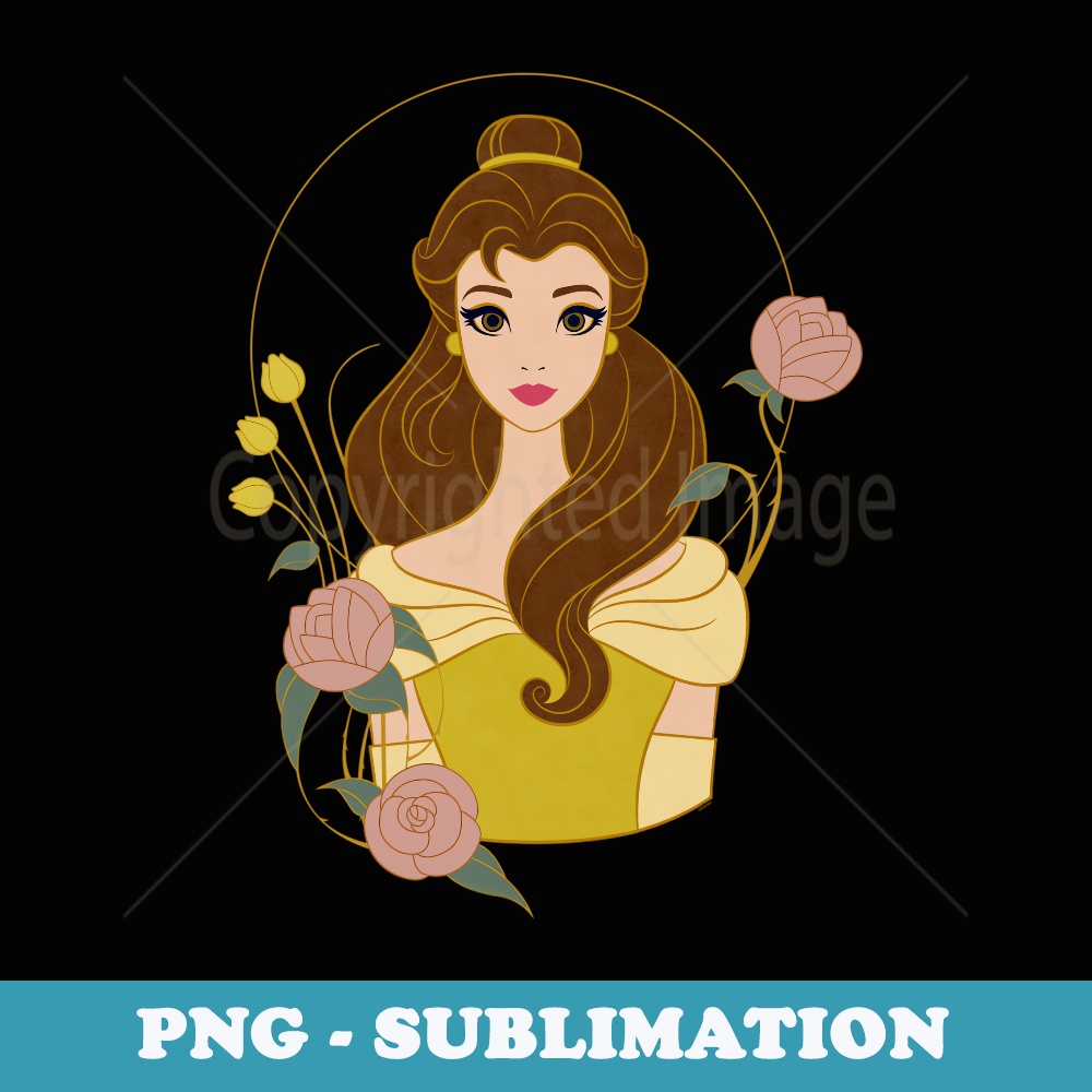 Disney Princess Belle Modern Art Deco Style - Elegant Sublim | Inspire ...