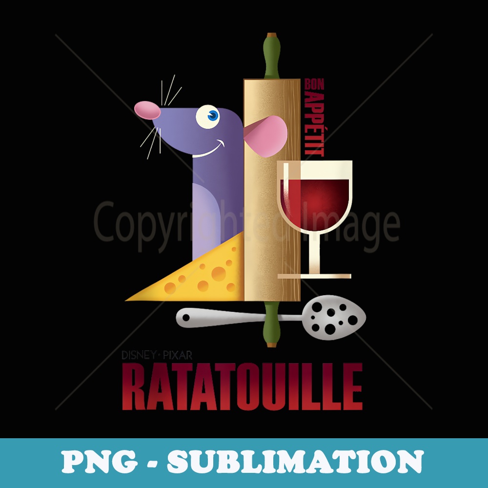 Disney Pixar Ratatouille Bon Appetit - Exclusive PNG Sublima | Inspire ...