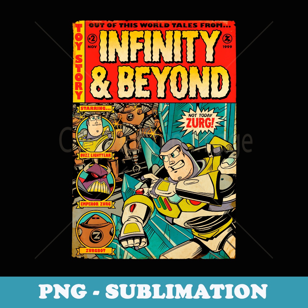 Disney Pixar Toy Story Buzz Lightyear Retro Comic Book - PNG | Inspire ...
