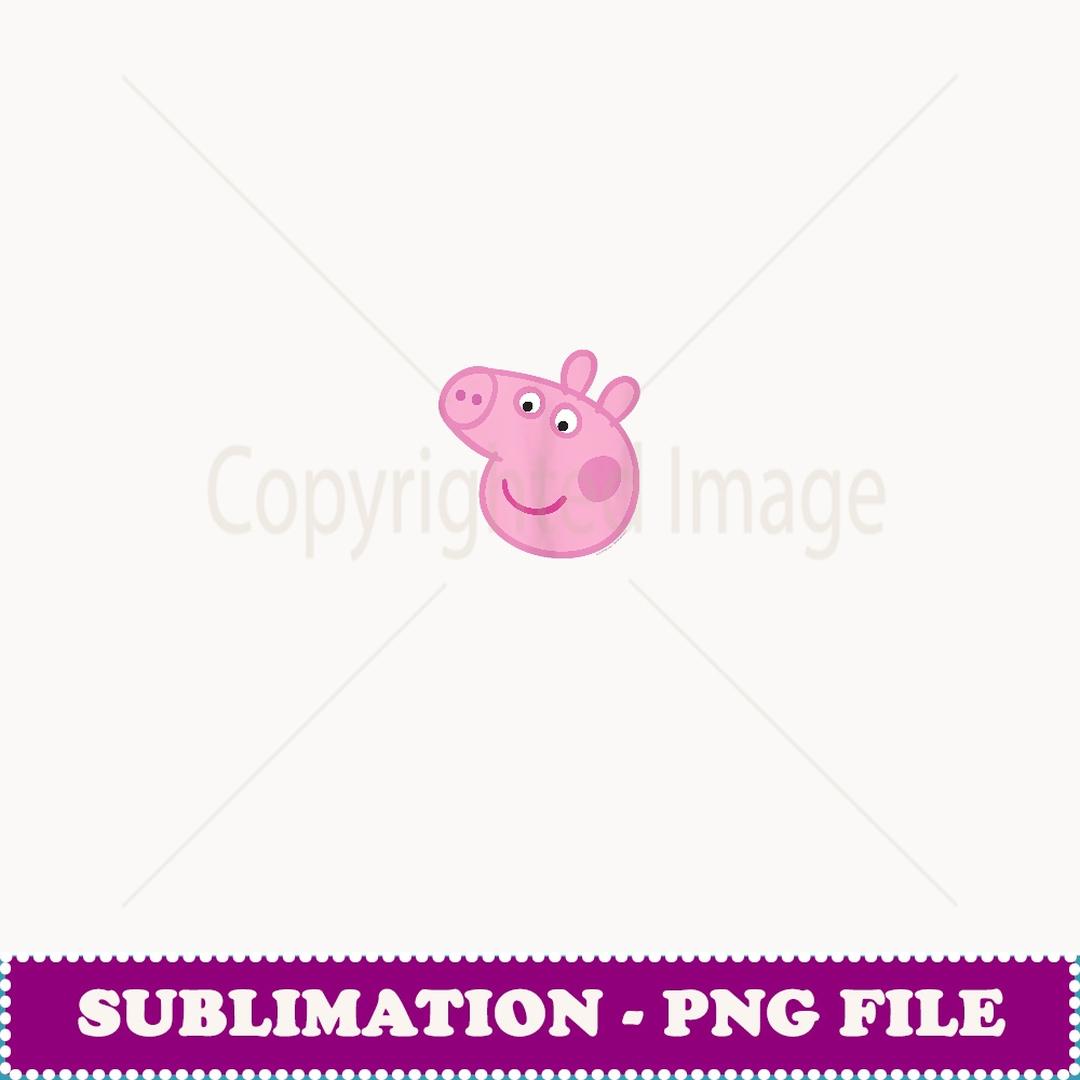Peppa Pig Big Face - High-Resolution PNG Sublimation File | Inspire Uplift