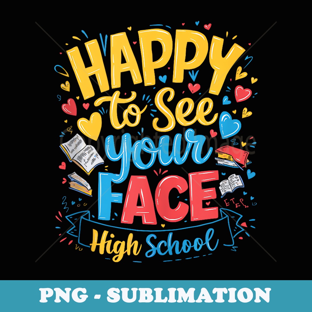 Happy To See Your Face High School Back To School - PNG Tran | Inspire ...