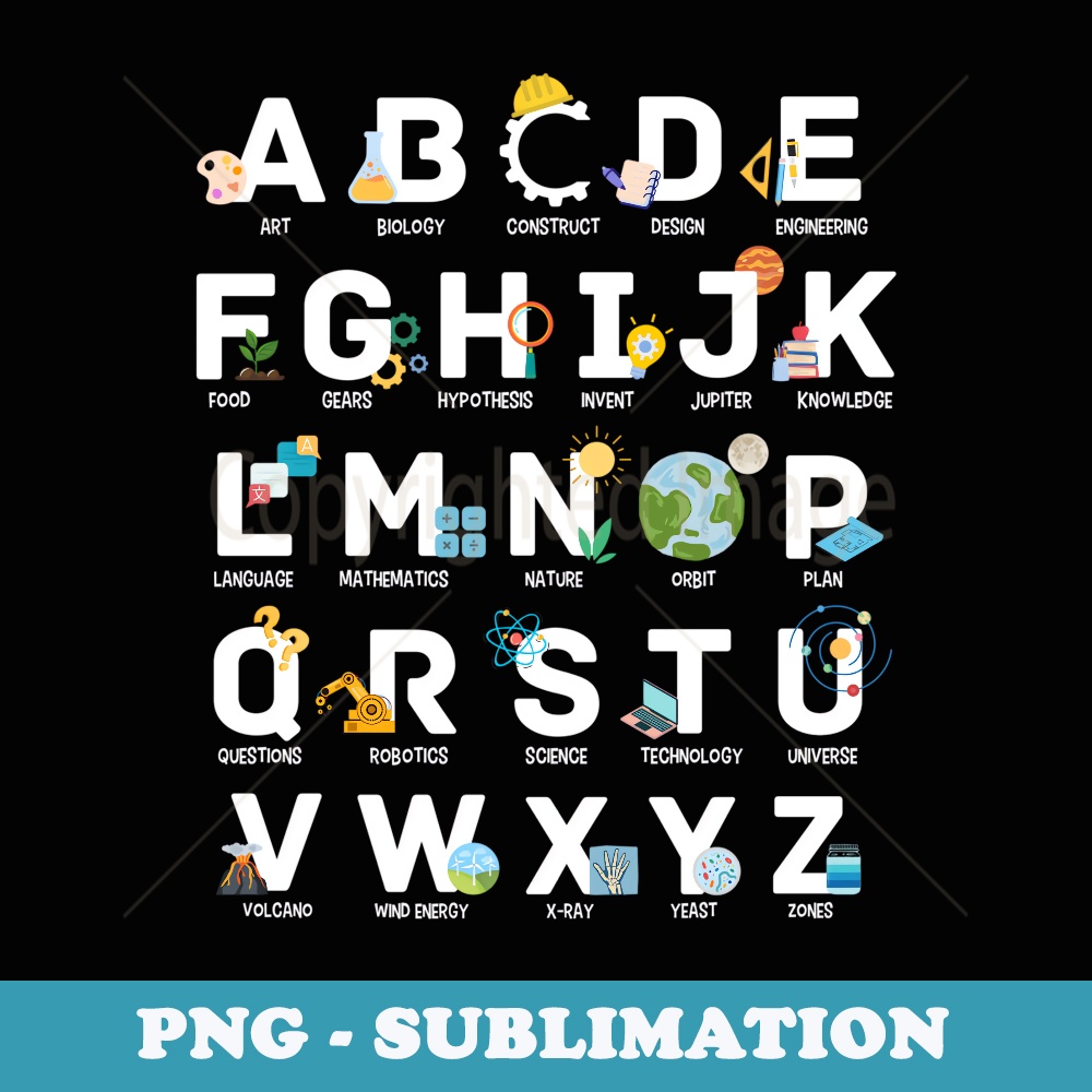 Steam Letters A-Z Alphabets Stem Back To School Science - Si | Inspire ...